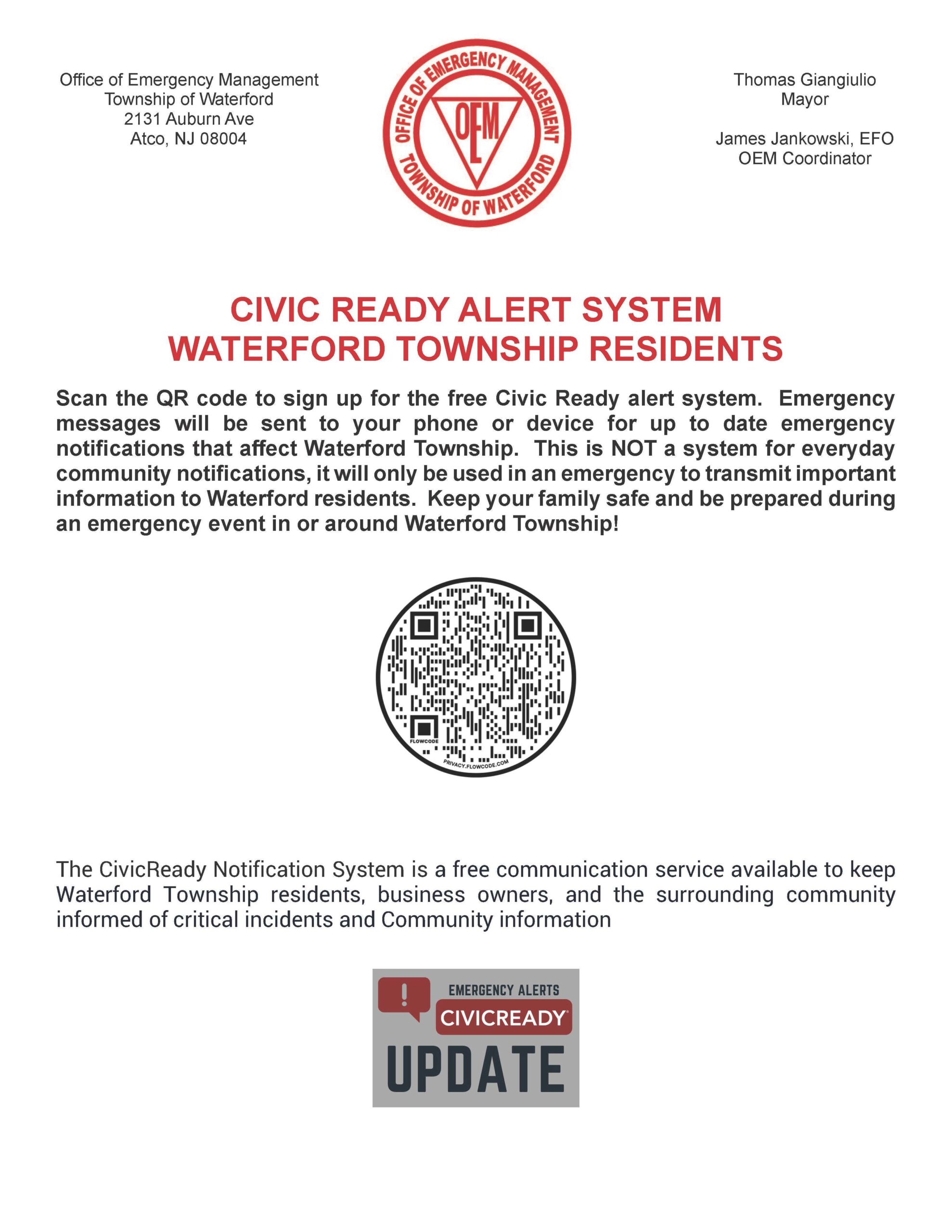 Office of Emergency Management - Waterford Township